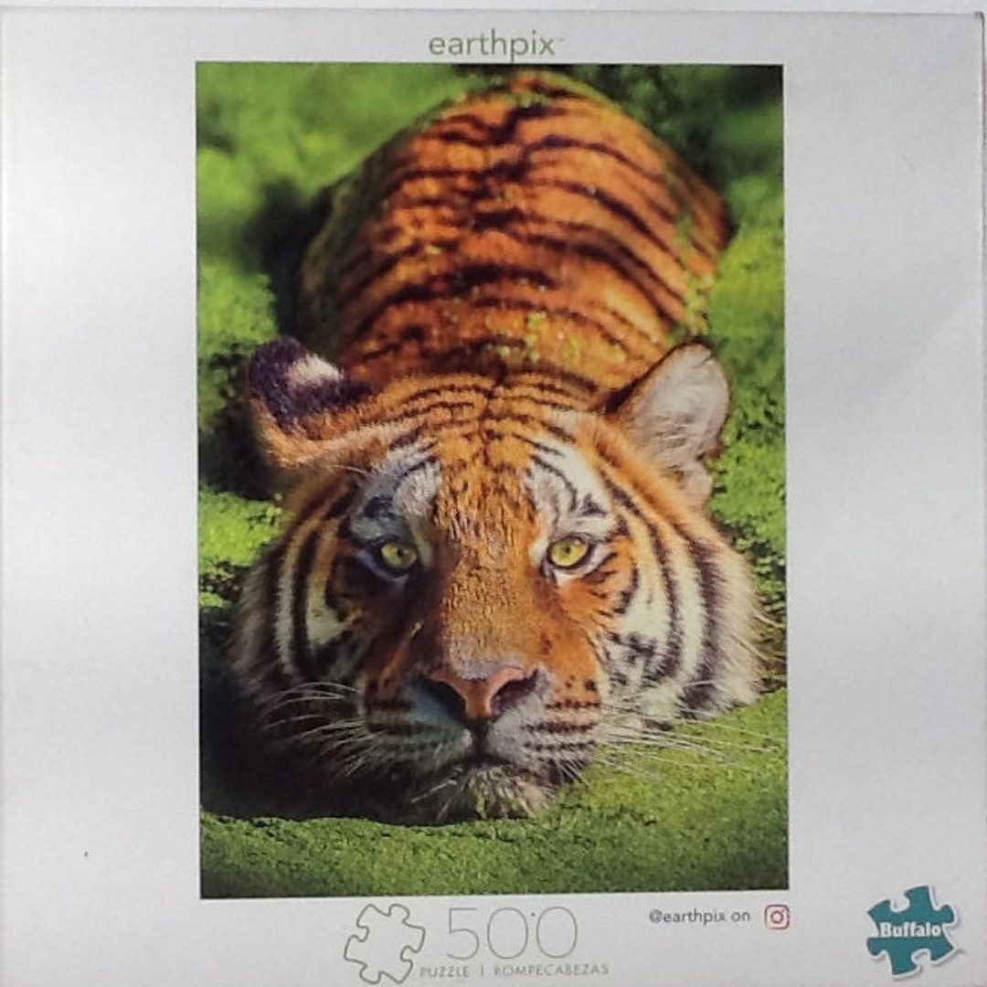 Tiger Earthpix Damier Media 500 Pc Jigsaw Puzzle 21.25 X 15 Buffalo ...