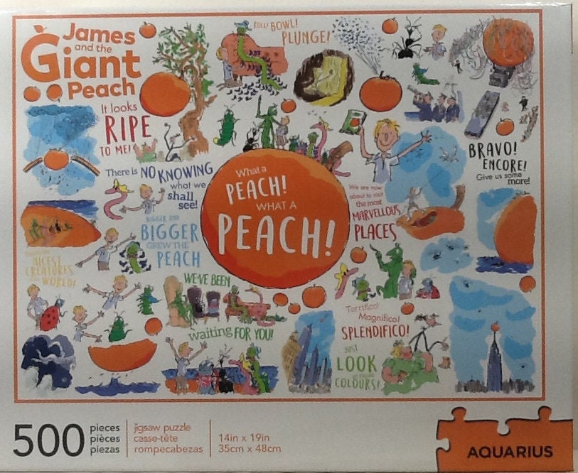 James and the Giant Peach Roald Dahl Jigsaw Puzzle 500 Pc 14 X 19 ...