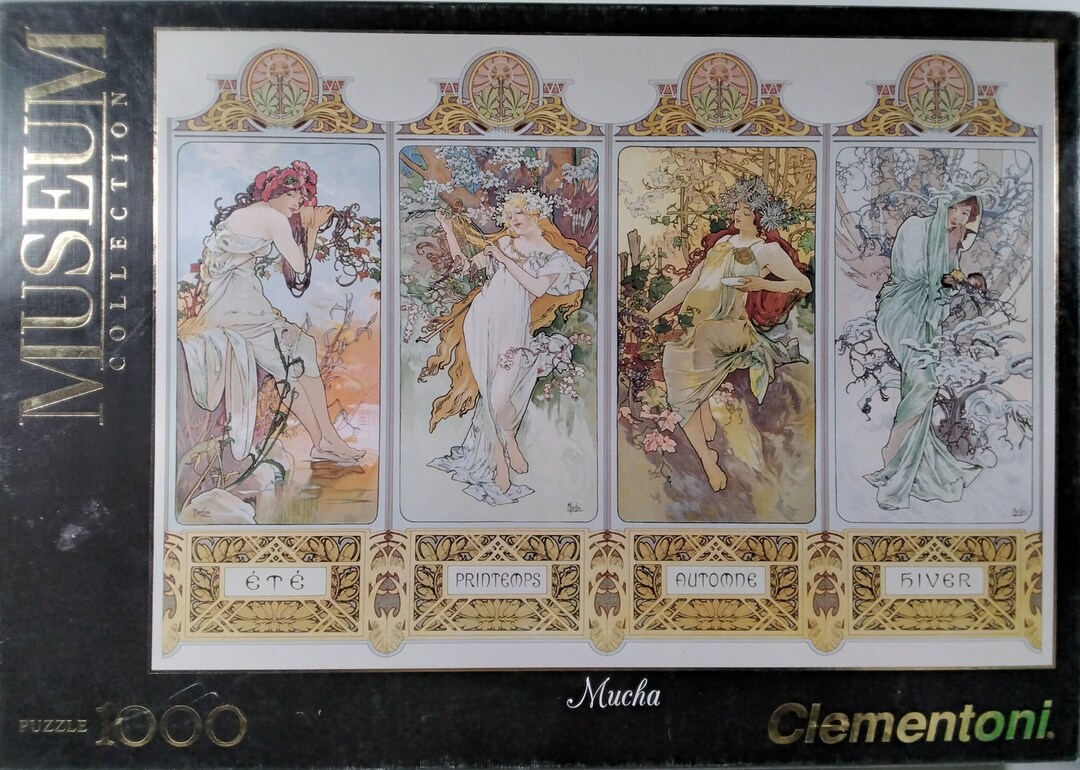 The Four Seasons Alphonse Mucha Jigsaw Puzzle 1000 Pc 27-1/5 X 19-2/3 ...