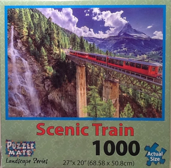 Scenic Train Landscape Series 1000 Pc Jigsaw Puzzle 27 X | Etsy
