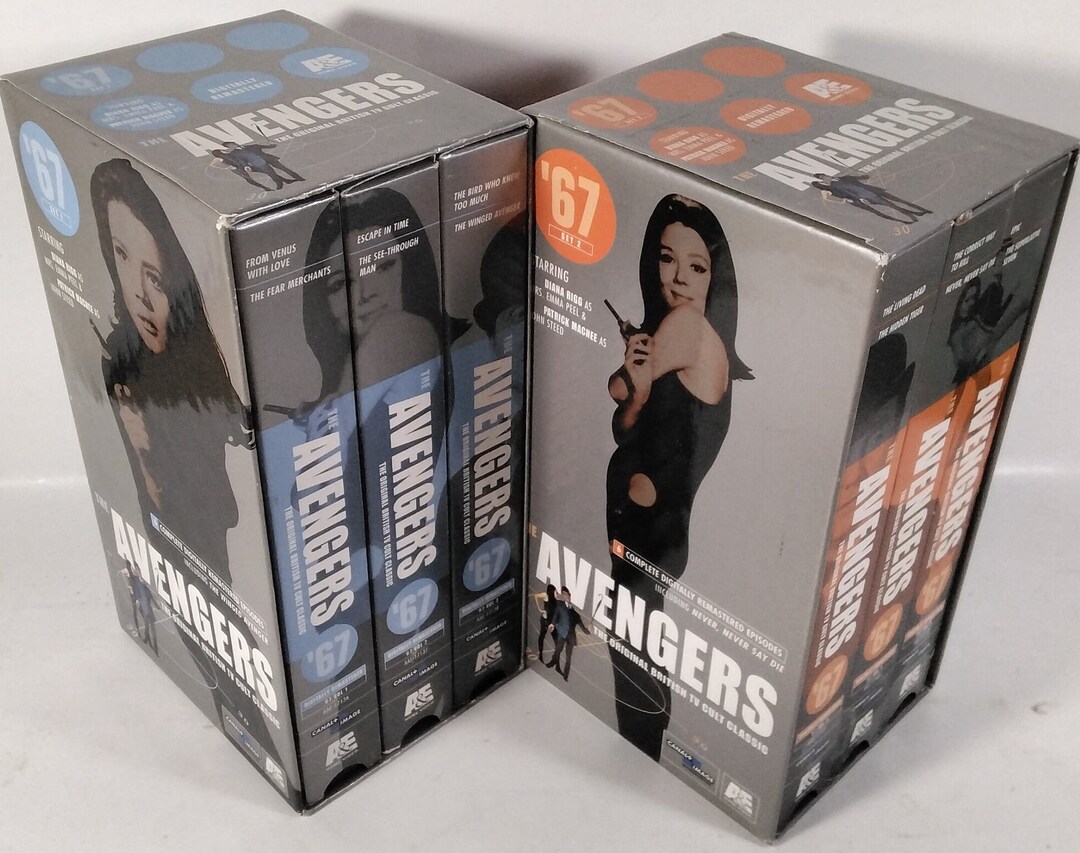 The Avengers Original British TV Cult Classic 1967 Box Set 1 & 2 Volume ...