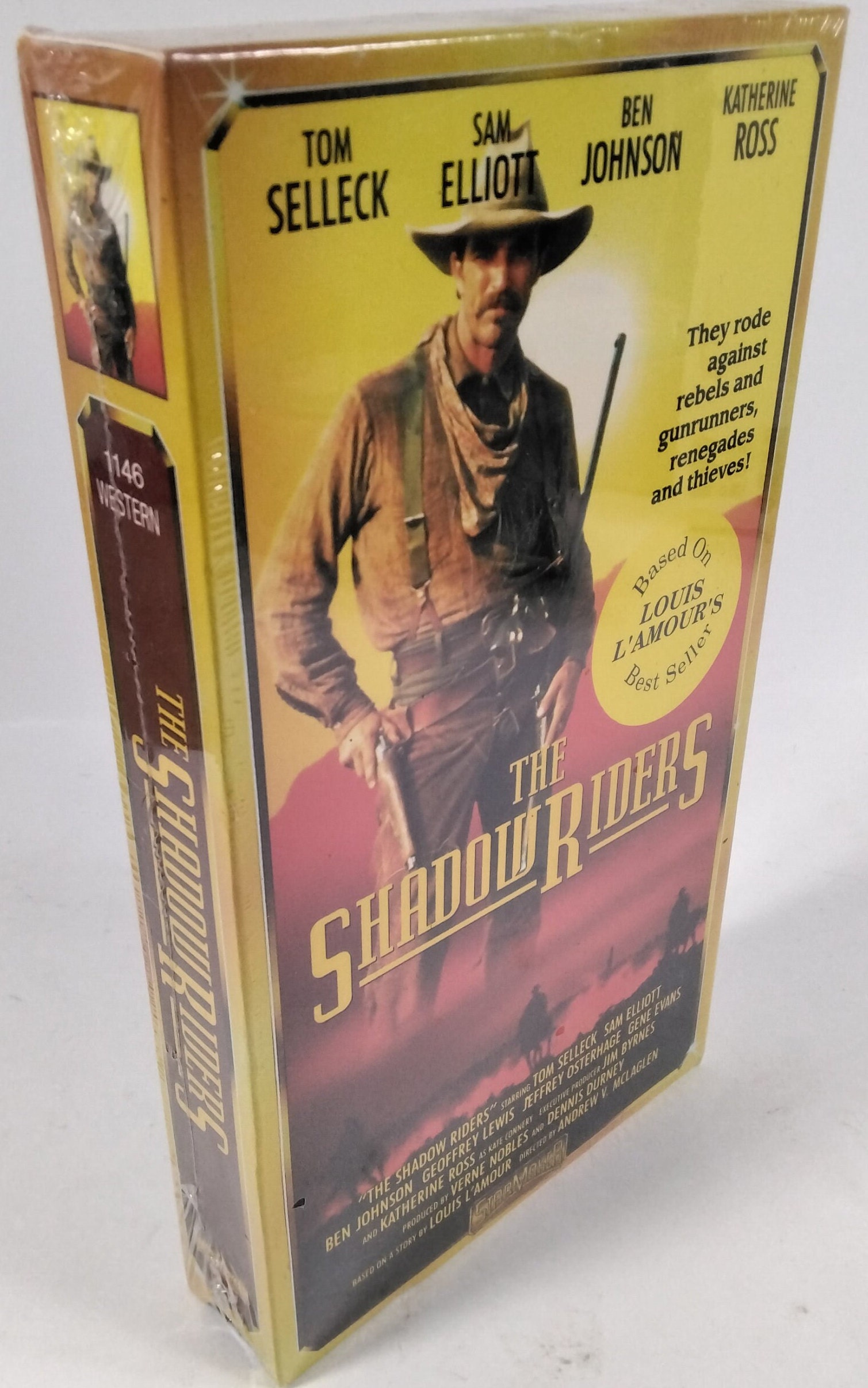 Factory Sealed the Shadow Riders VHS Tom Selleck Sam Elliott - Etsy