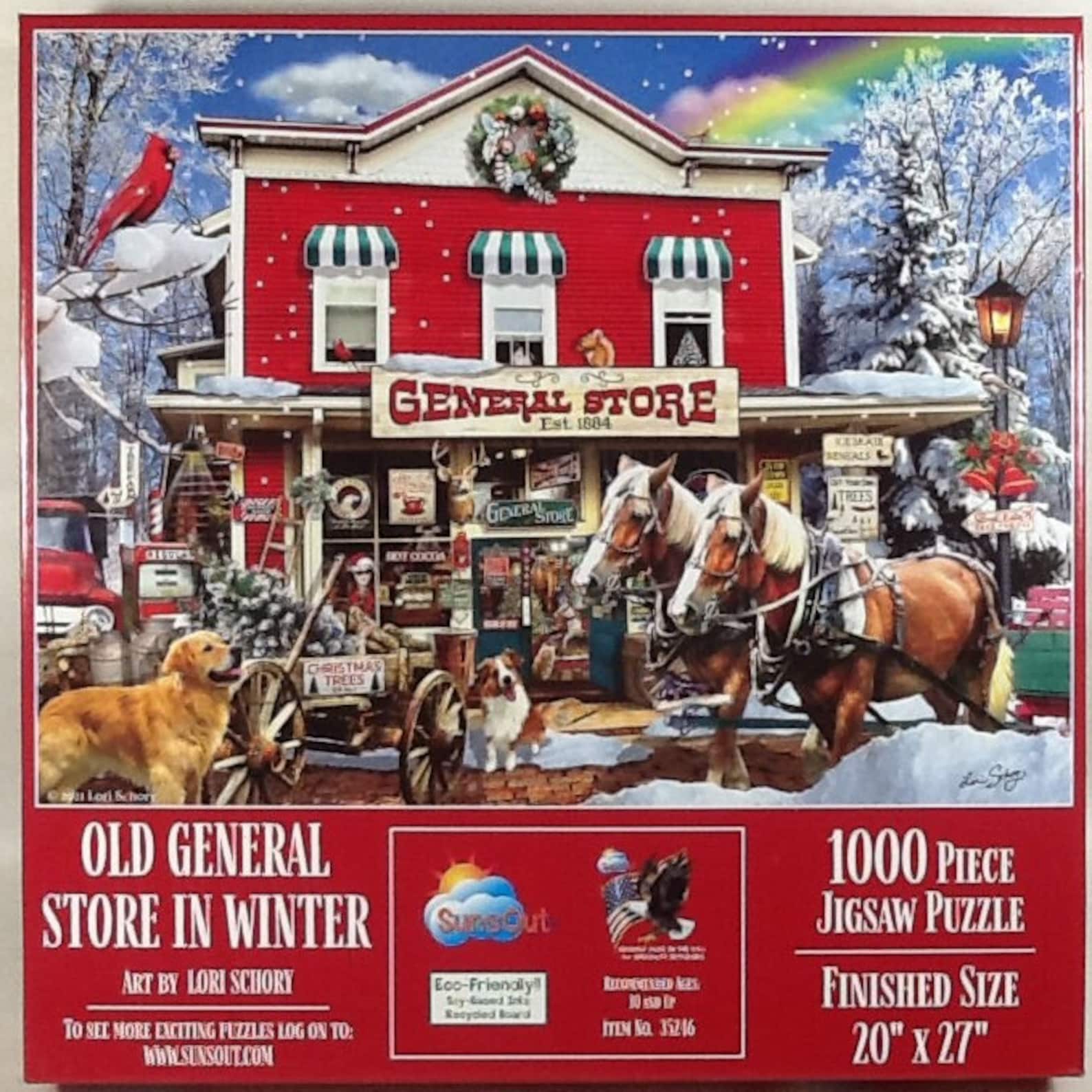 Old General Store in Winter Lori Schory 1000 Pc Jigsaw Puzzle 20 X 27 ...