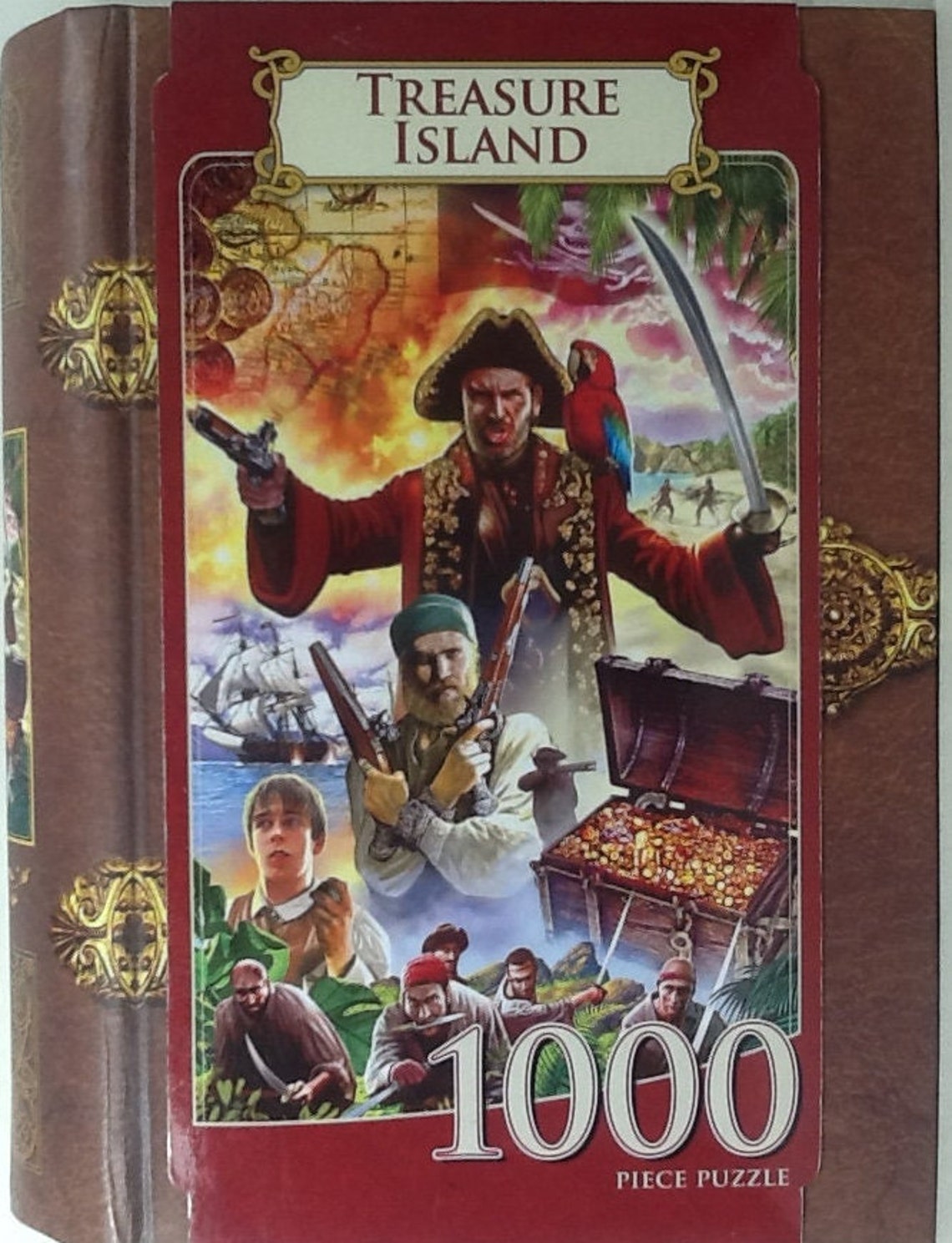 NEW Treasure Island Long John Silver Steve Crisp Jigsaw Puzzle 1000 Pc ...