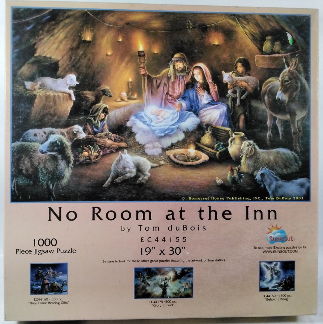 No Room at the Inn Jesus Mary Tom Dubois 1000 Pc Jigsaw Puzzle 19" X 30 ...