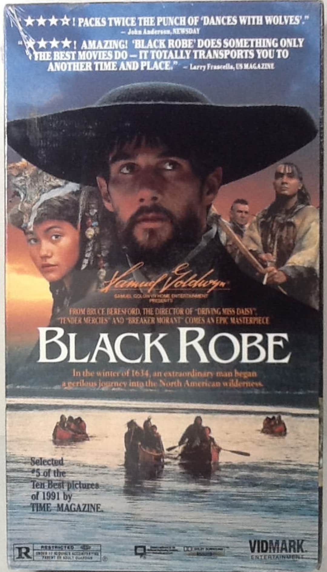 Vintage FACTORY SEALED Black Robe VHS Lothaire Bluteau Aden Young ...