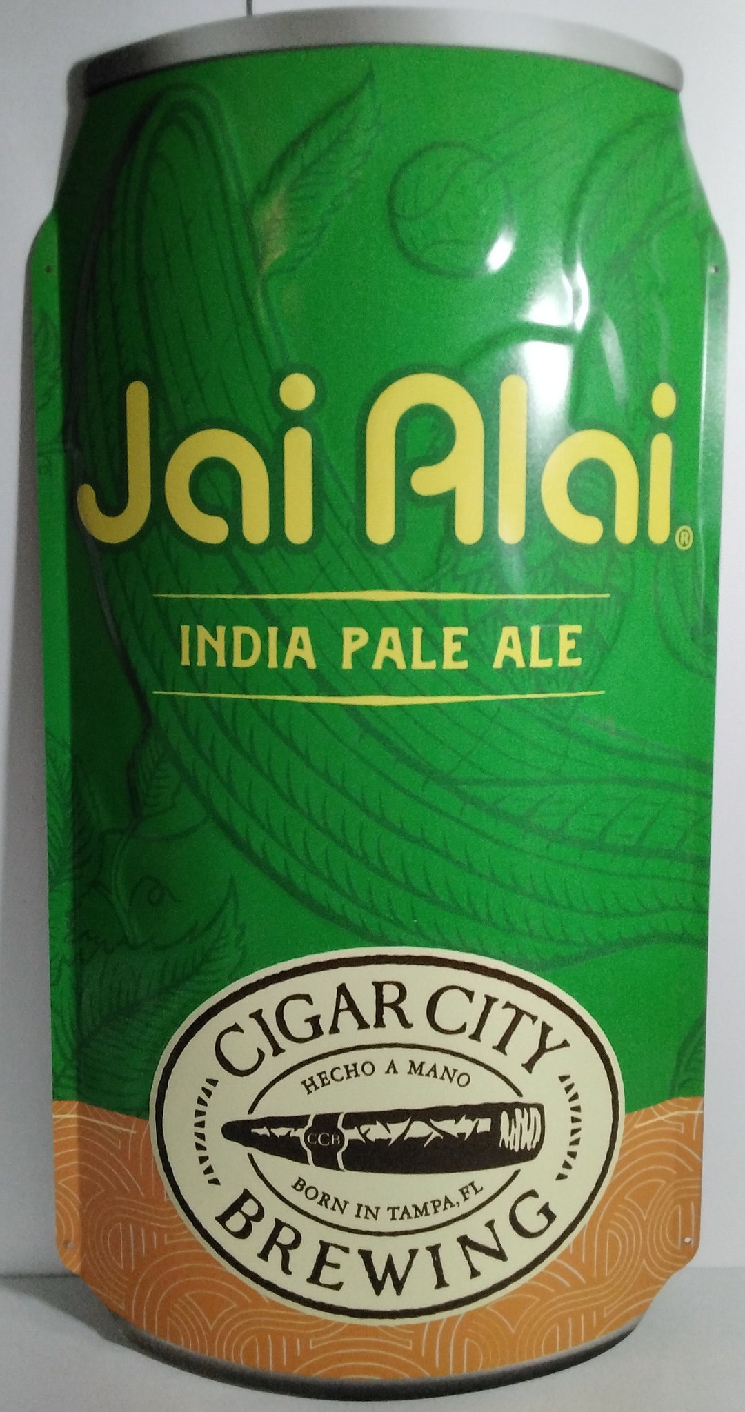 Collectible Tin Sign EMBOSSED Jai Alai India Pale Ale Cigar City ...