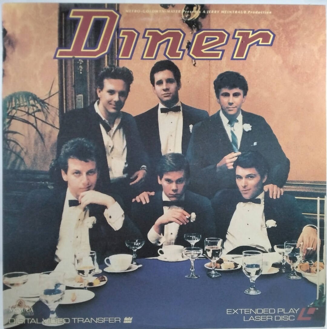 LASER DISC Diner Steve Guttenberg Mickey Rourke Kevin Bacon - Etsy
