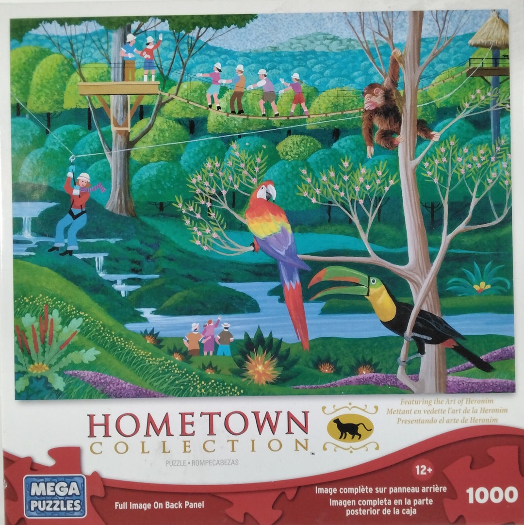 Rainforest Heronim Hometown Collection Jigsaw Puzzle 1000 Pc 26.75 X 18 ...