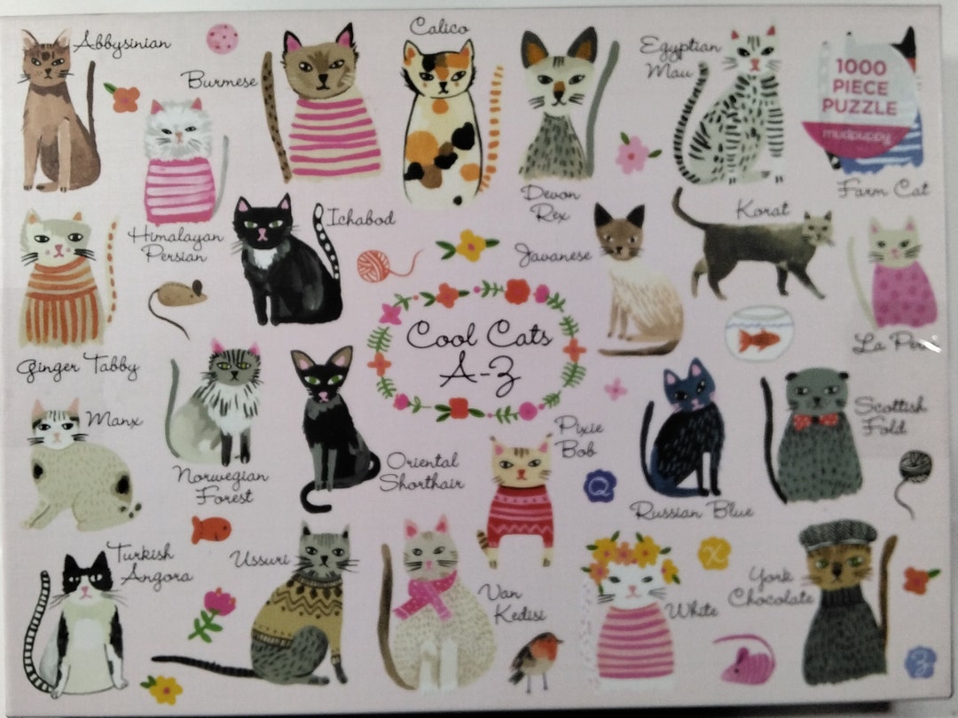 Cool Cats A-Z Abbysinian Burmese Calico Devon Rex Egyptian Mau Farm Cat ...