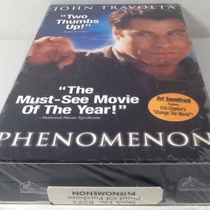 Vintage New SEALED Phenomenon VHS John Travolta Kyra Sedgwick Robert ...