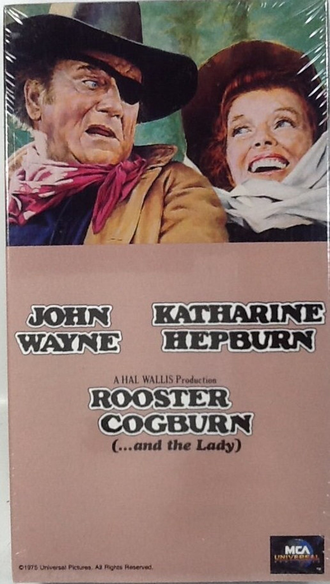 Factory Sealed Rooster Cogburn and the Lady VHS John Wayne Katharine Hepburn 1990 MCA Universal ...
