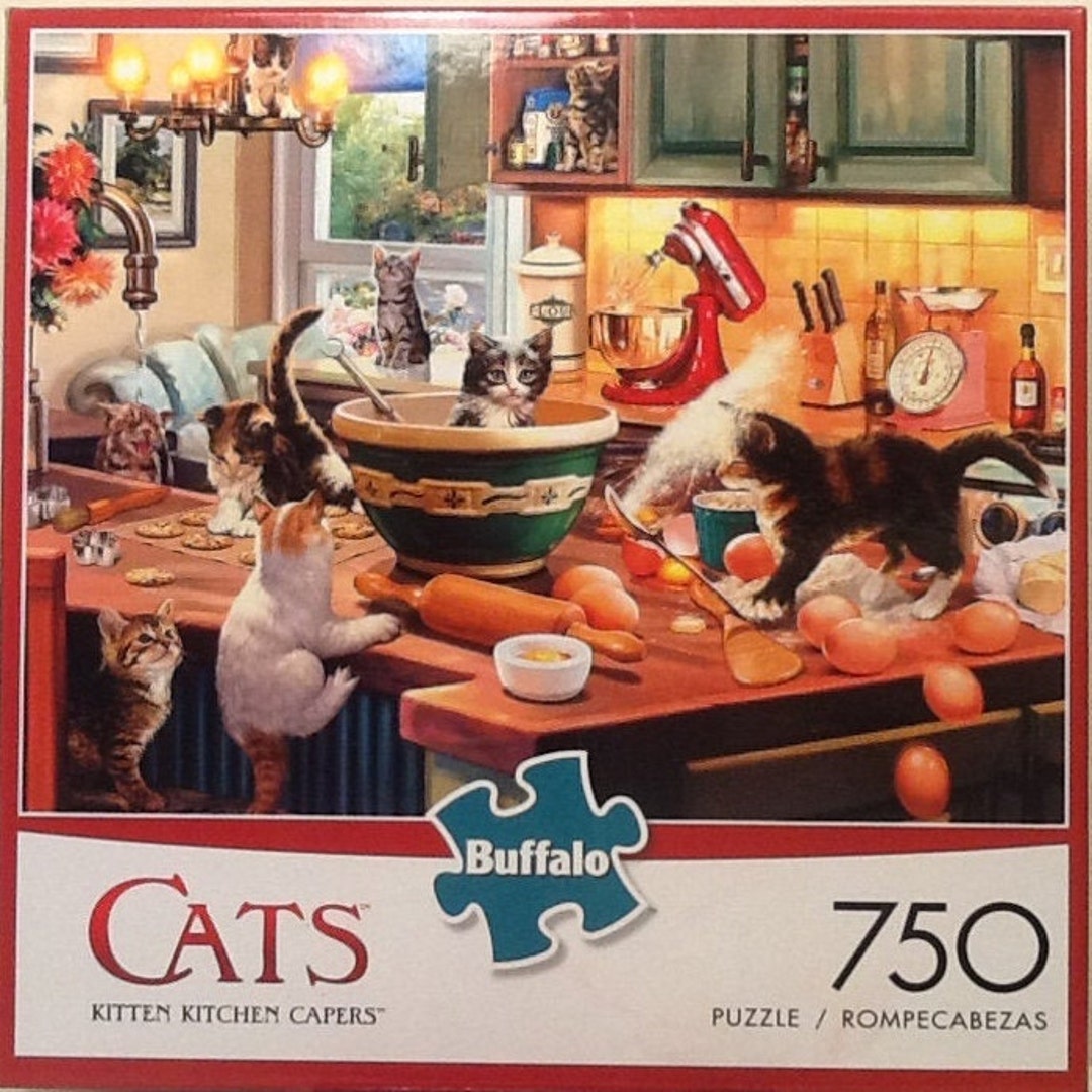 Kitten Kitchen Capers Cats Steve Read 750 Pc Jigsaw Puzzle 24 X 18 ...