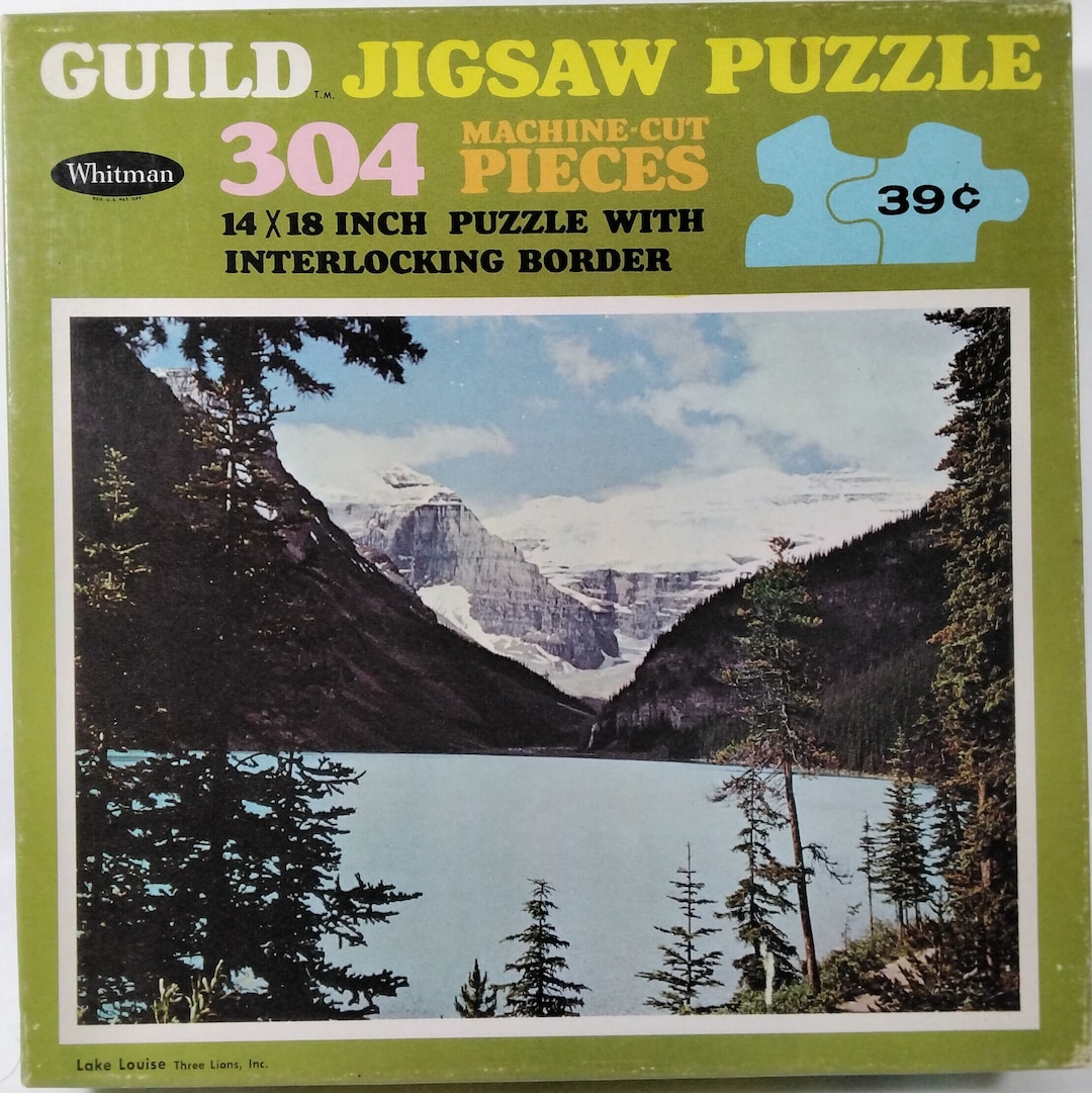 Vintage Lake Louise Banff National Park 304 Pc Jigsaw Puzzle Whitman ...