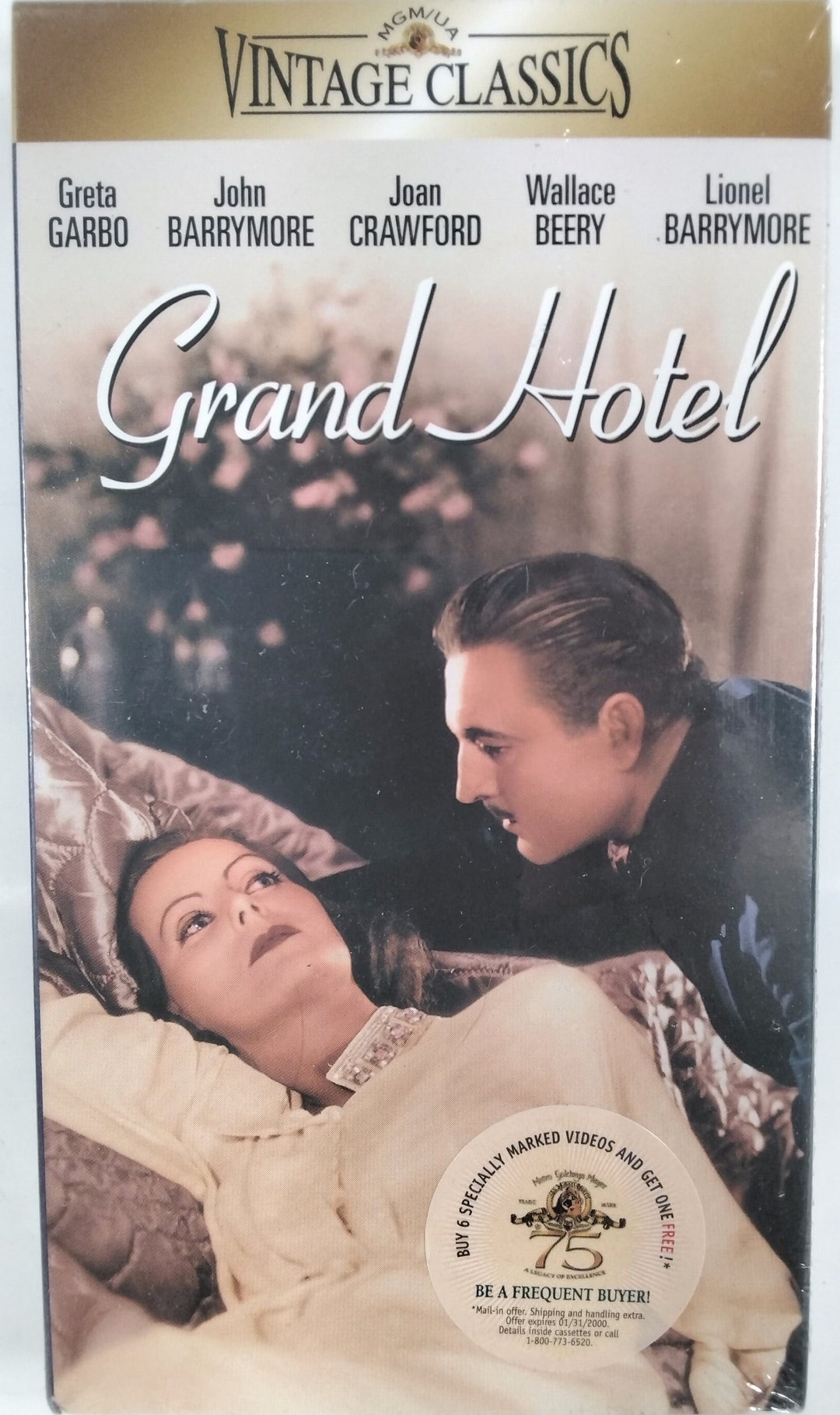 Factory Sealed Grand Hotel VHS Greta Garbo Joan Crawford - Etsy