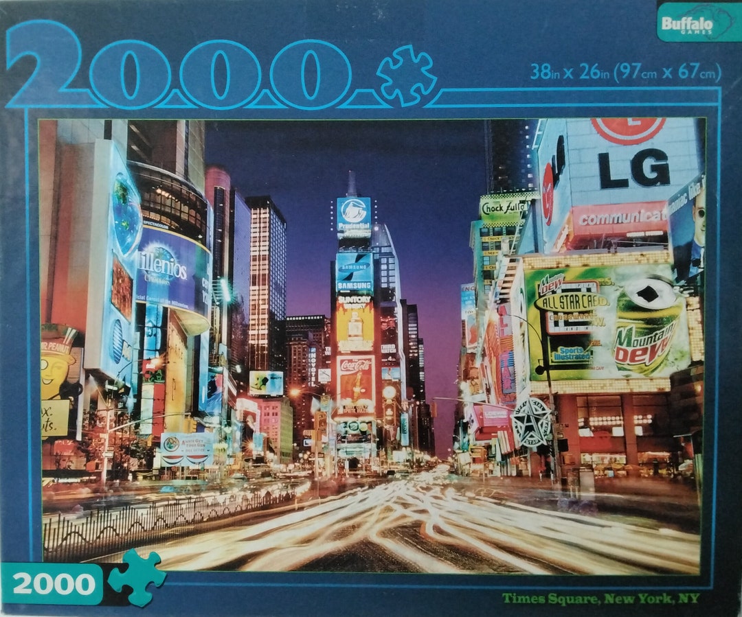 Times Square New York NY NYC Lester Lefkowitz 2000 Pc Jigsaw Puzzle 38 ...