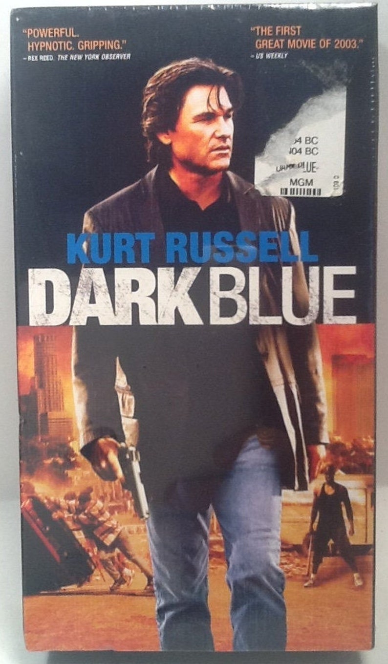 FACTORY SEALED Dark Blue VHS Kurt Russell Scott Speedman Ving - Etsy