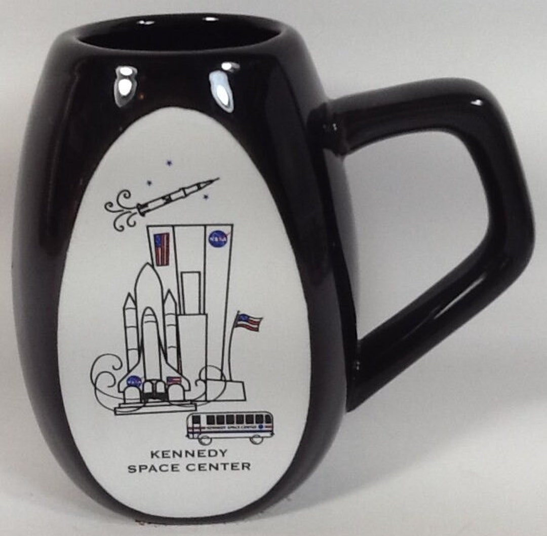 Vintage Kennedy Space Center Space Shuttle NASA Rocket Coffee Mug 4-1/2 ...