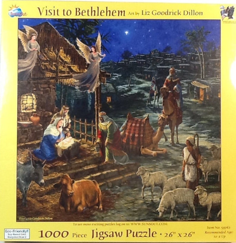 FACTORY SEALED Visit to Bethlehem Liz Goodrick Dillon 1000 Pc Jigsaw ...