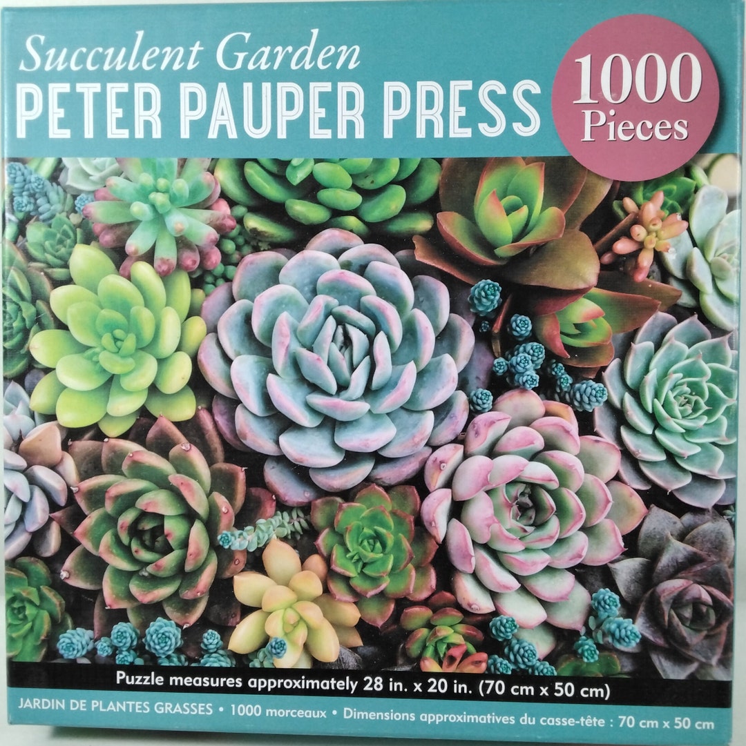 Succulent Garden 1000 Pc Jigsaw Puzzle 28 X 20 Peter Pauper Press - Etsy