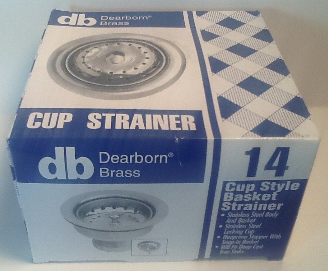 New / Unused Dearborn Brass Cup Style Basket Strainer 14 Stainless ...