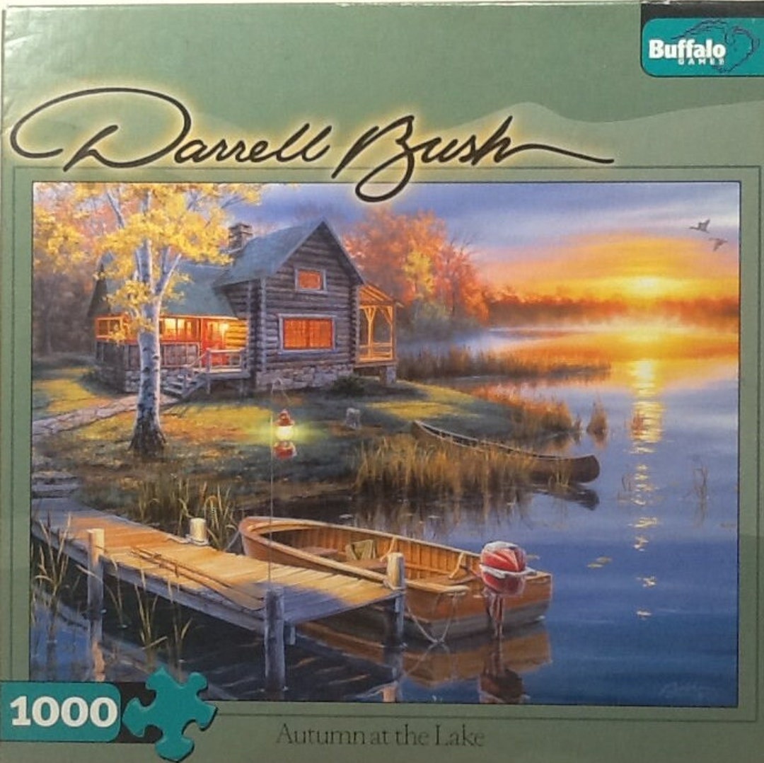 Autumn at the Lake Darrell Bush 1000 Pc Jigsaw Puzzle 27 X 20 Buffalo ...