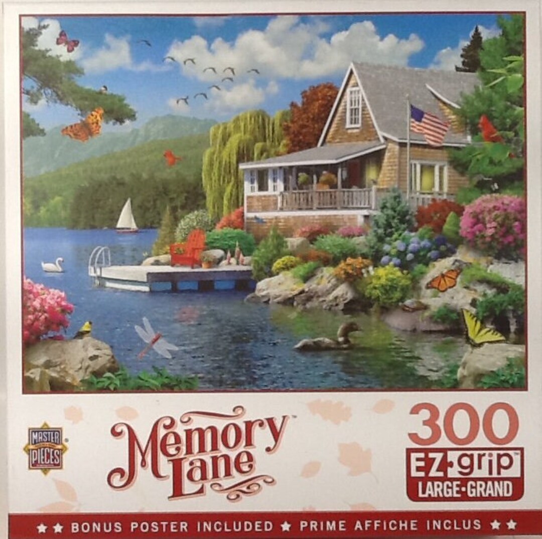 Lakeside Memories Memory Lane Alan Giana 300 Pc Jigsaw Puzzle 24 X 18 ...