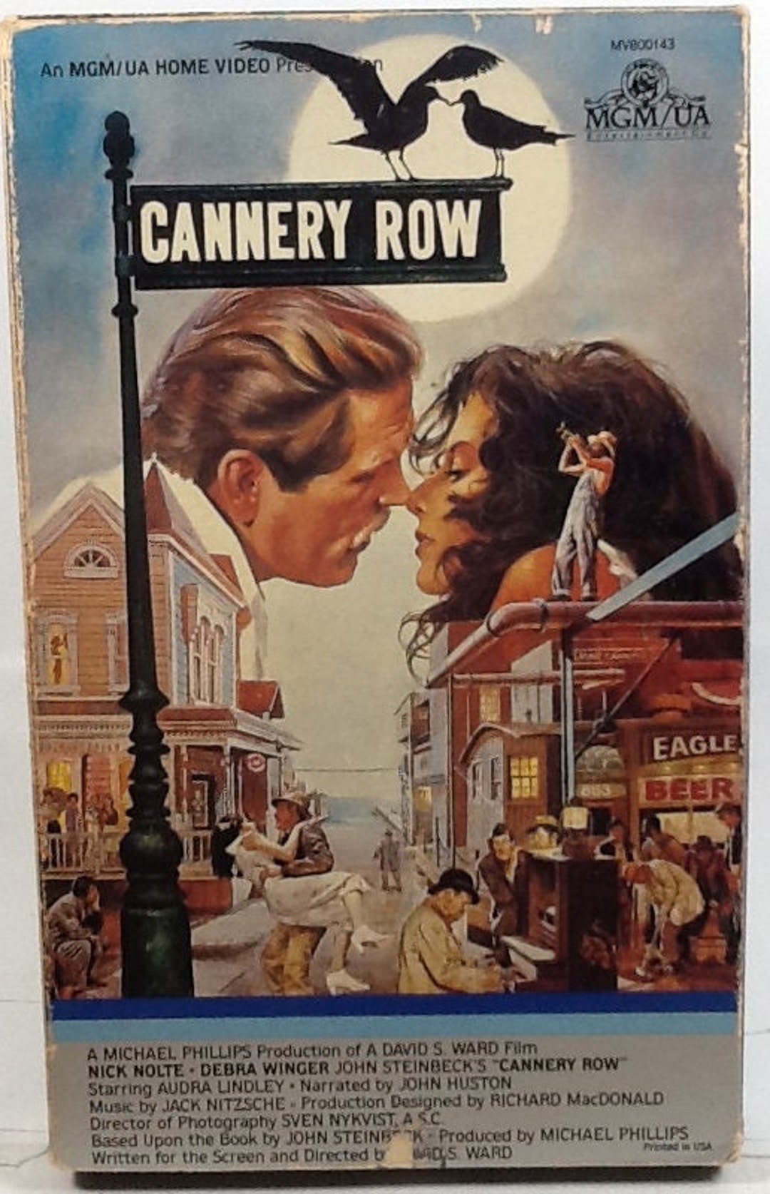 Vintage VHS Tape Cannery Row Nick Nolte Debra Winger 1982 MGM/UA Big ... Vintage VHS Tape Cannery Row Nick Nolte Debra Winger 1982 MGM/UA Big ...