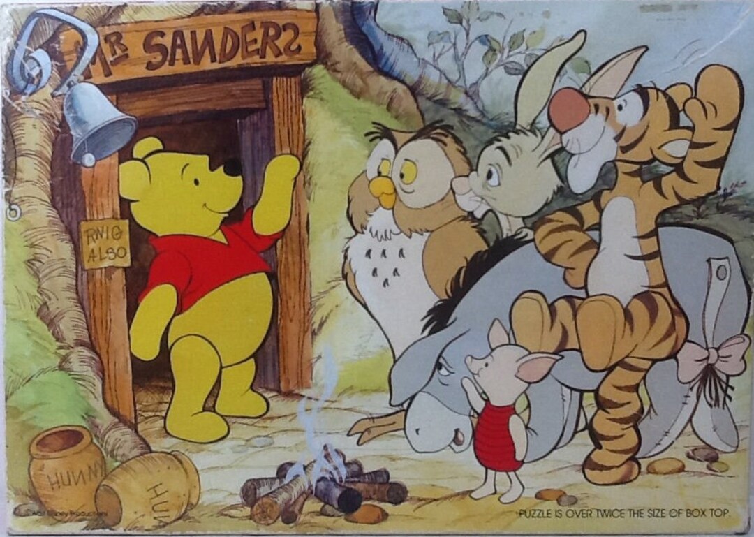 Vintage Disney Winnie-the-pooh Tigger Owl Eeyore Rabbit Piglet 48 Pc ...