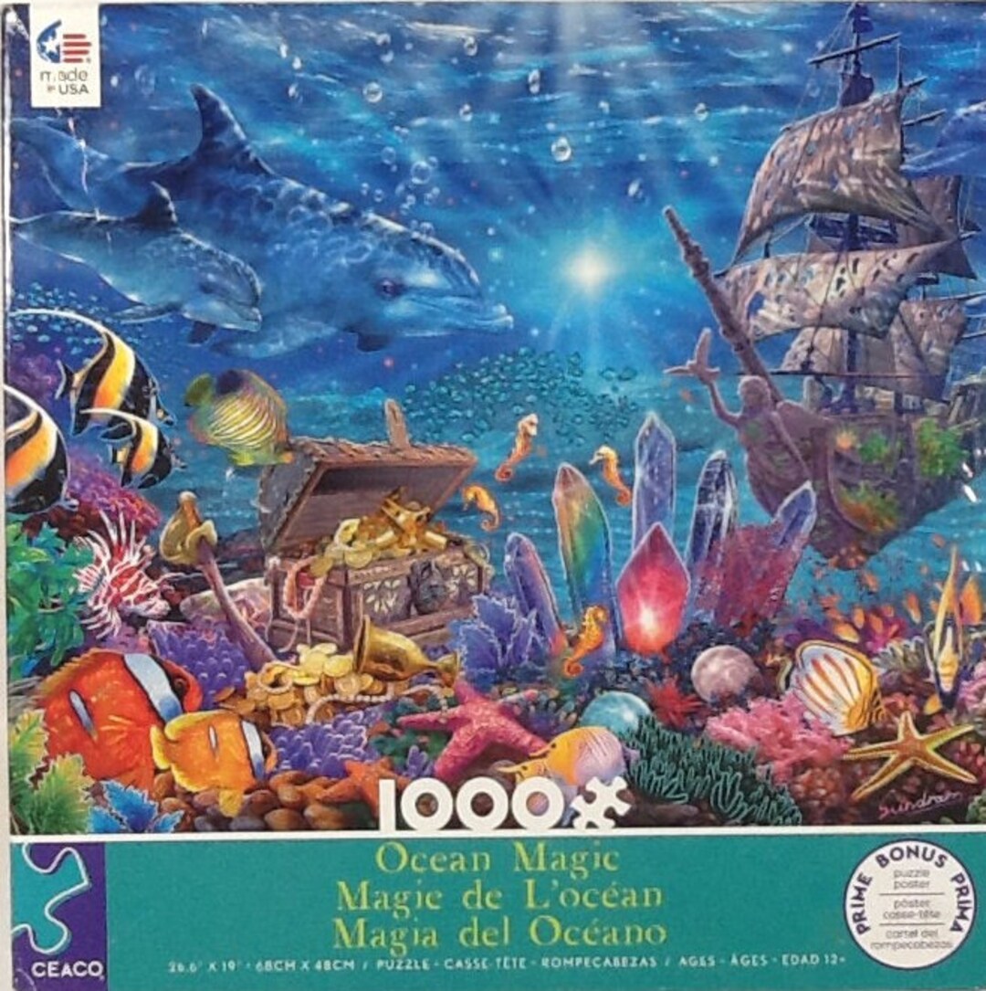Treasures of the Sea Ocean Magic Steve Sundram Jigsaw Puzzle 1000 Pc 26 ...