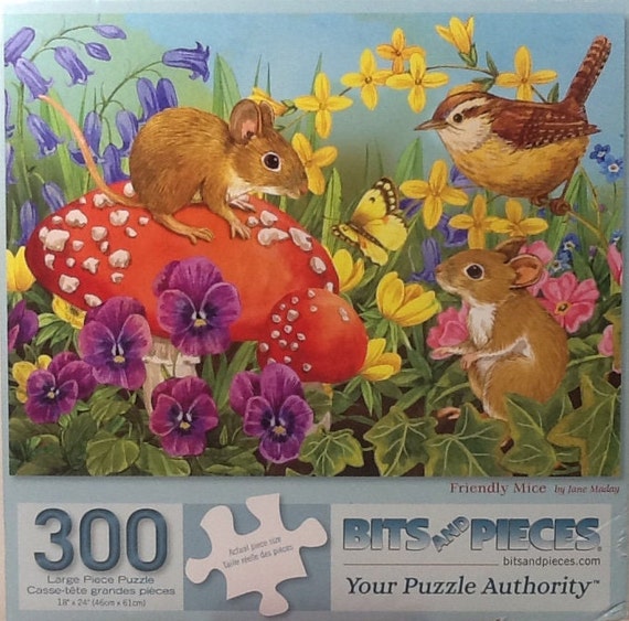 Friendly Mice Jane Maday 300 Pc Puzzle 18 X 24 - Etsy