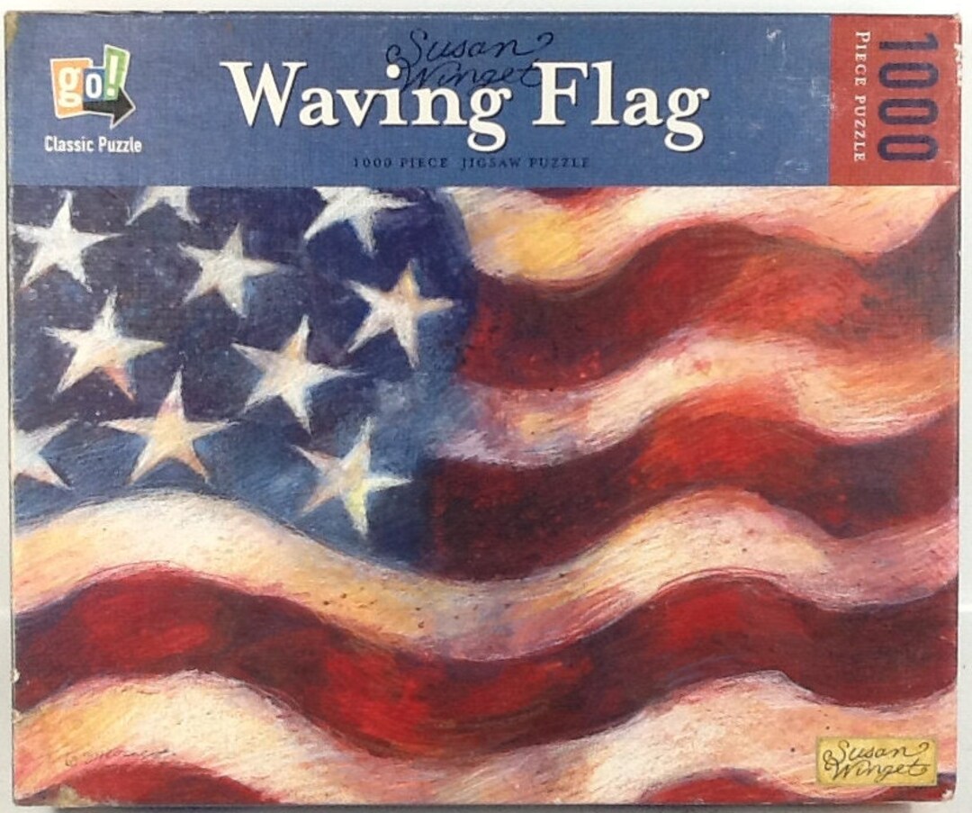 Waving Flag USA United States of America Stars & Stripes Susan Winget ...