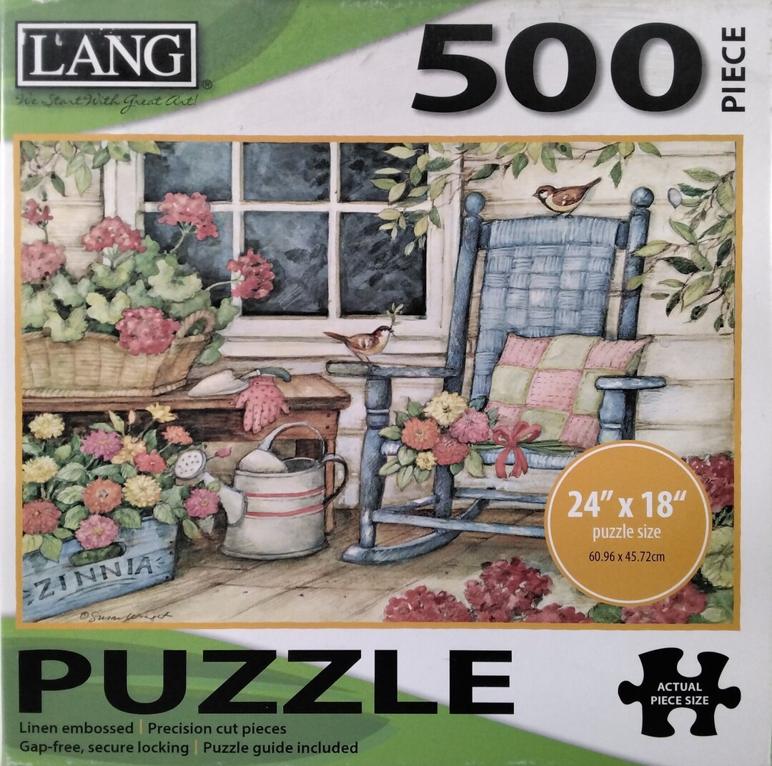 Rocking Chair Susan Winget 500 Pc Jigsaw Puzzle 24 X 18 Lang - Etsy