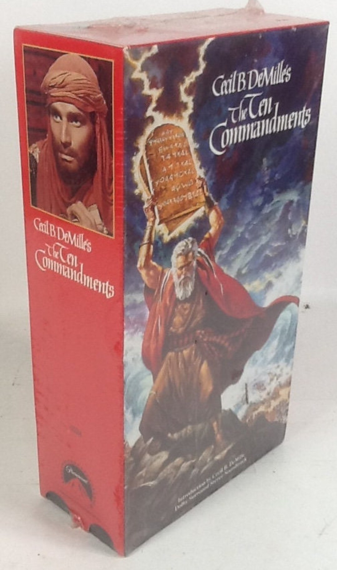 Factory Sealed the Ten Commandments VHS double Tape Charlton Heston Yul ...