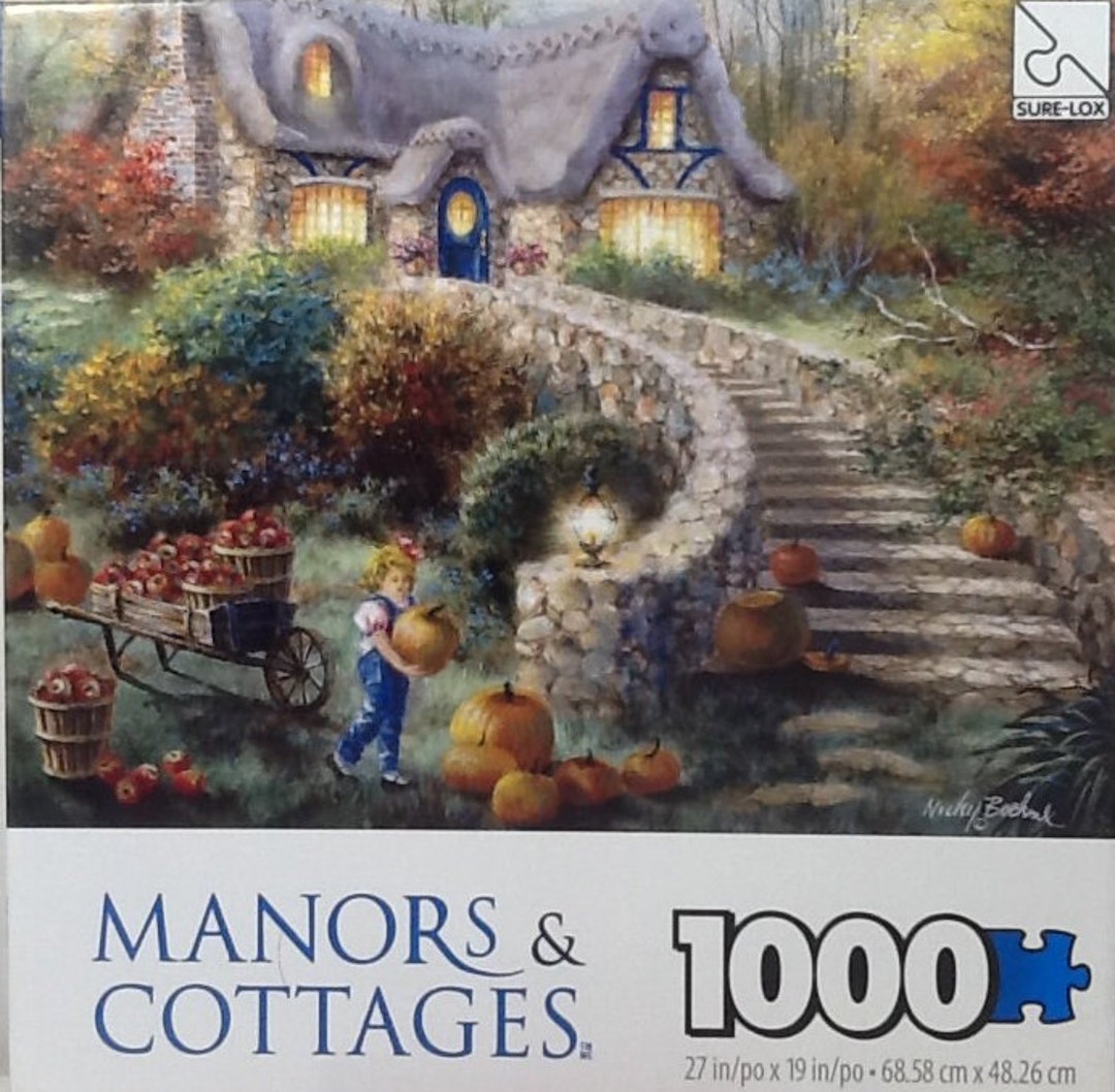 Country Harvest Manors & Cottages Nicky Boehme 1000 Pc Jigsaw Puzzle 27 ...