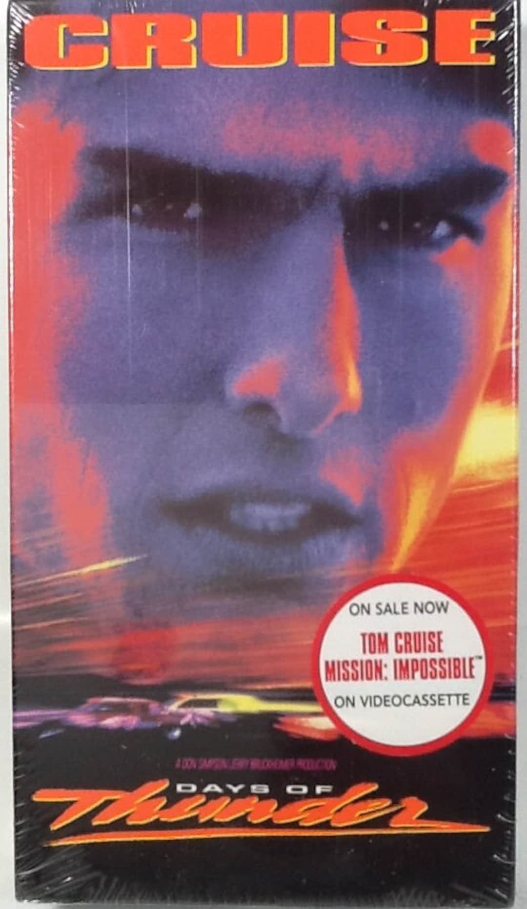 FACTORY SEALED Days of Thunder VHS Tom Cruise Randy Quaid Nicole Kidman ...