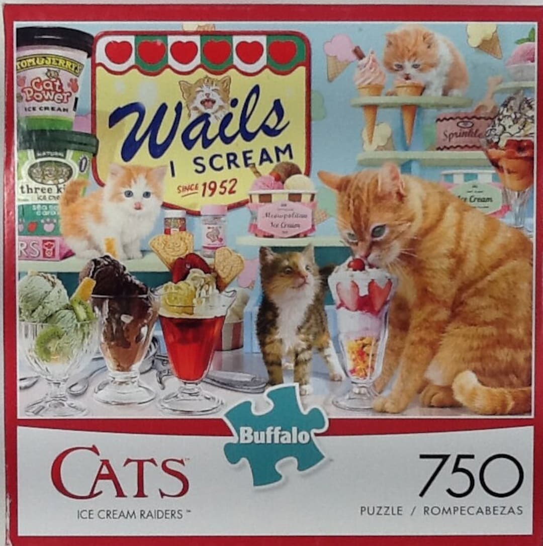 Ice Cream Raiders Wails I Scream Kittens Steve Read 750 Pc Jigsaw ...
