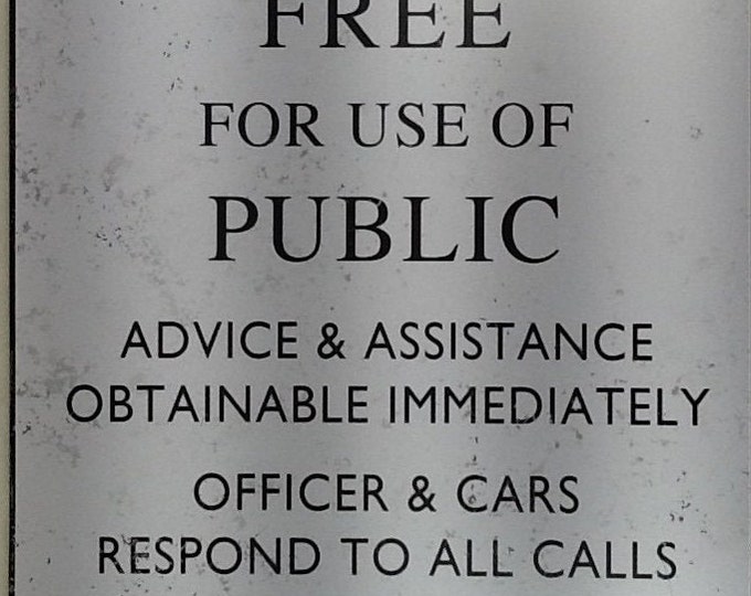 Boston Police Call Box - Etsy