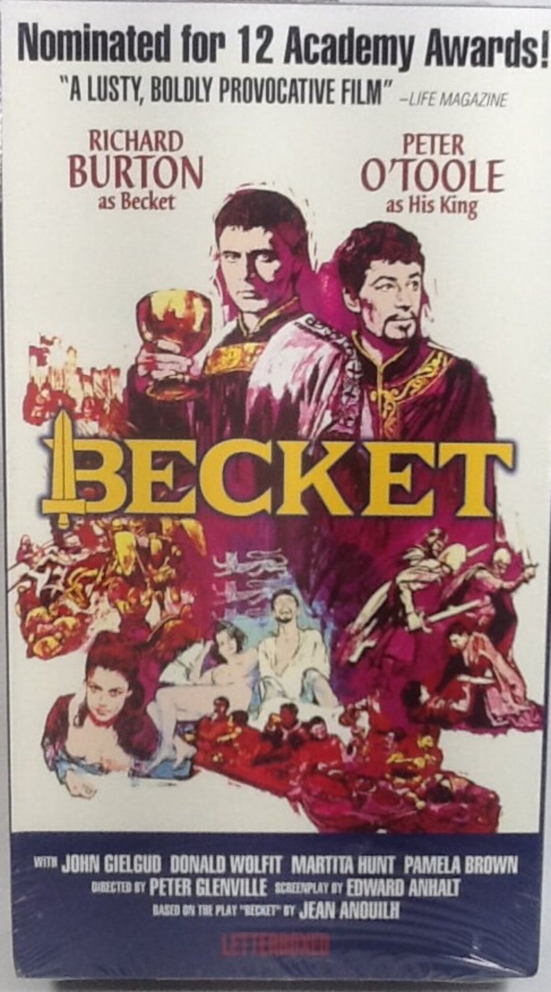 Factory Sealed Becket letterboxed VHS Richard Burton Peter - Etsy
