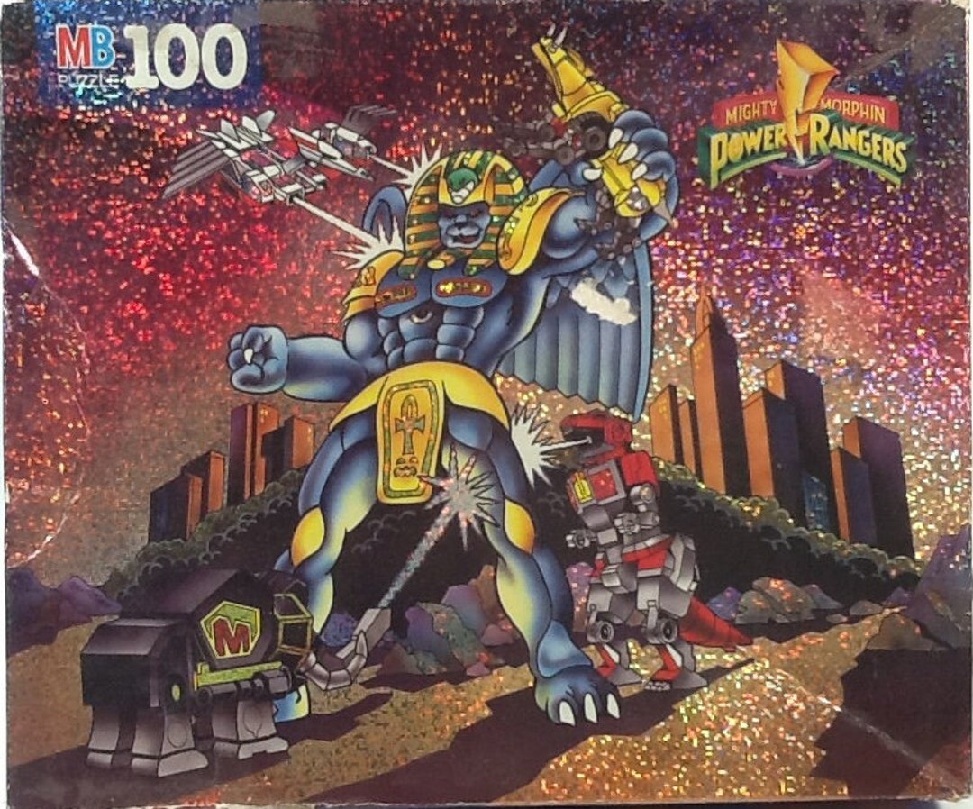 Vintage 1993 Mighty Morphin Power Rangers 100 Pc Jigsaw Puzzle 12-1/2 X ...