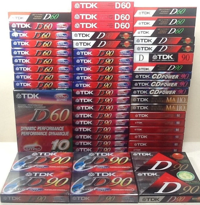 FACTORY SEALED TDK Audio Cassette Tape Lot of 62 Sixty-two - Etsy
