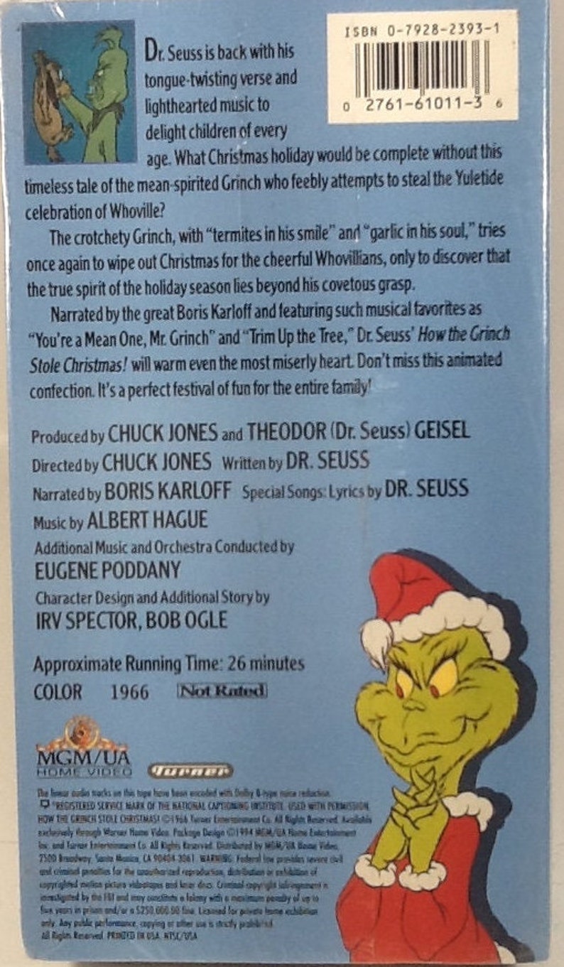 Factory Sealed Dr Seuss' How the Grinch Stole Christmas - Etsy