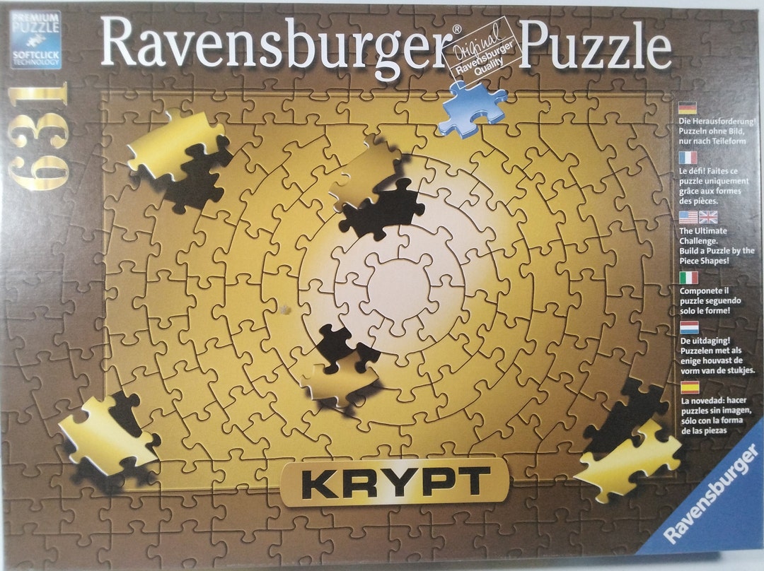 KRYPT Gold 631 Pc Jigsaw Puzzle 27 X 20 Ravensburger 151523 Made in Germany - Etsy