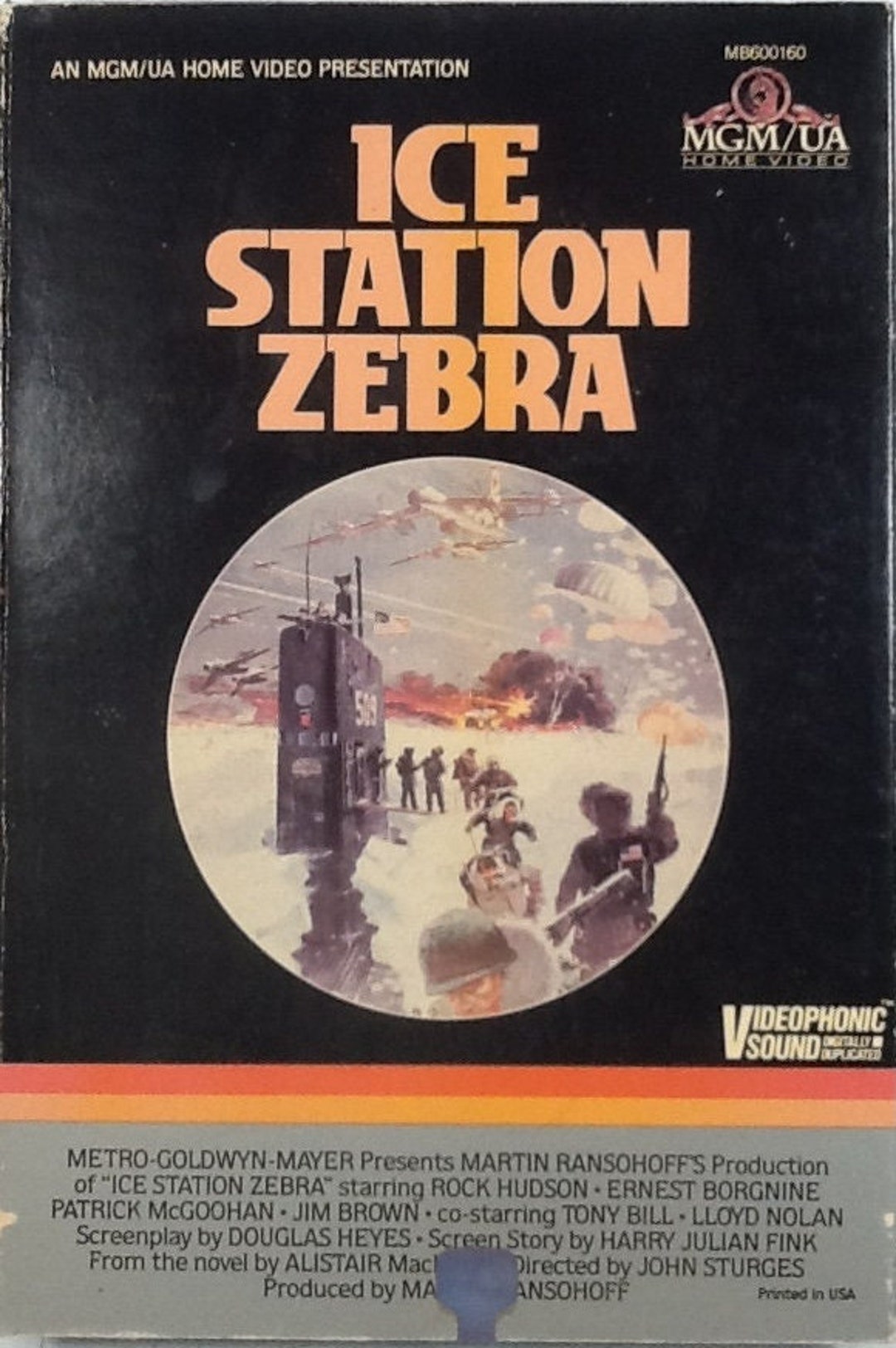 Vintage Beta Tape Ice Station Zebra Rock Hudson Ernest Borgnine Jim ...