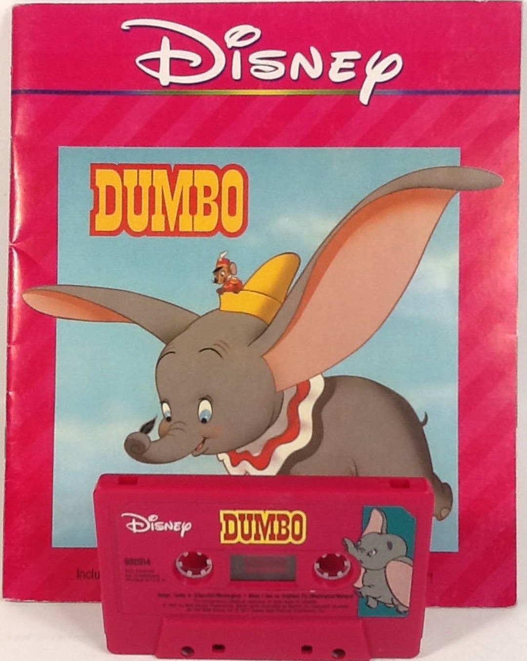 Vintage 1990 Disney Dumbo Book & Cassette Tape - Etsy