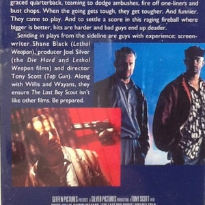 Factory Sealed the Last Boy Scout VHS Bruce Willis Damon Wayans 1998 ...