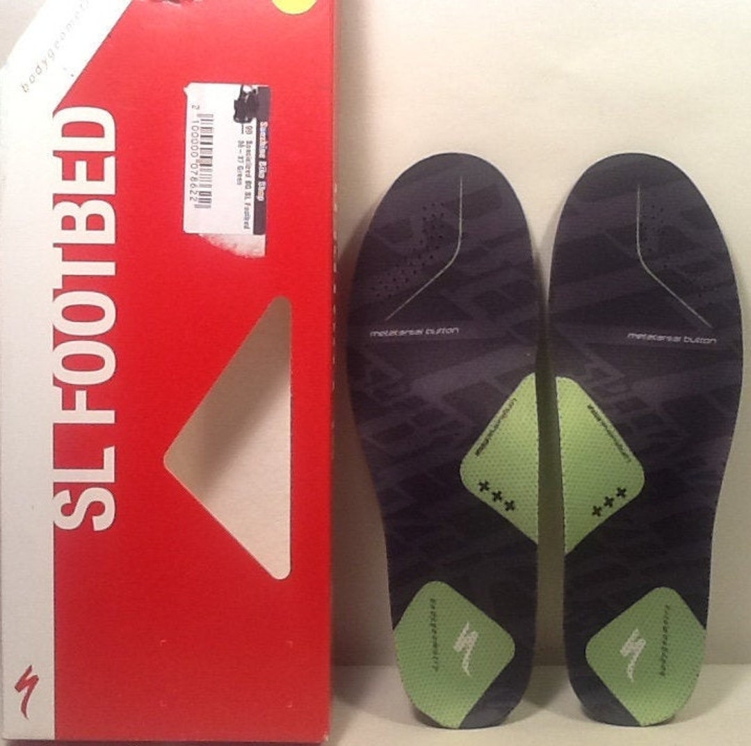 New Specialized Body Geometry SL Footbeds EU 36-37 US 4.25-5 Green New ...