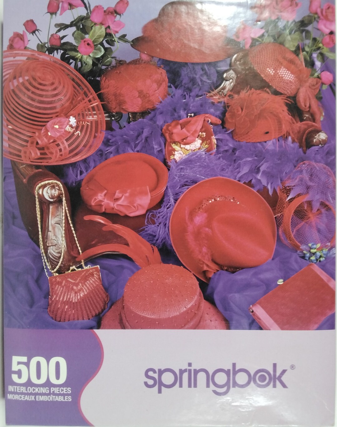 What to Wear Red Hats Roses Purses Jigsaw Puzzle 500 Pc 20 X 20 ...