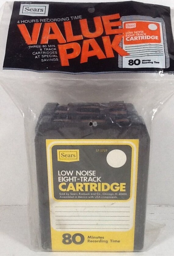 Vintage Sears Eight-track Cartridge Value Pak FACTORY SEALED - Etsy
