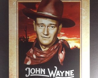 John Wayne Metal Sign | Etsy